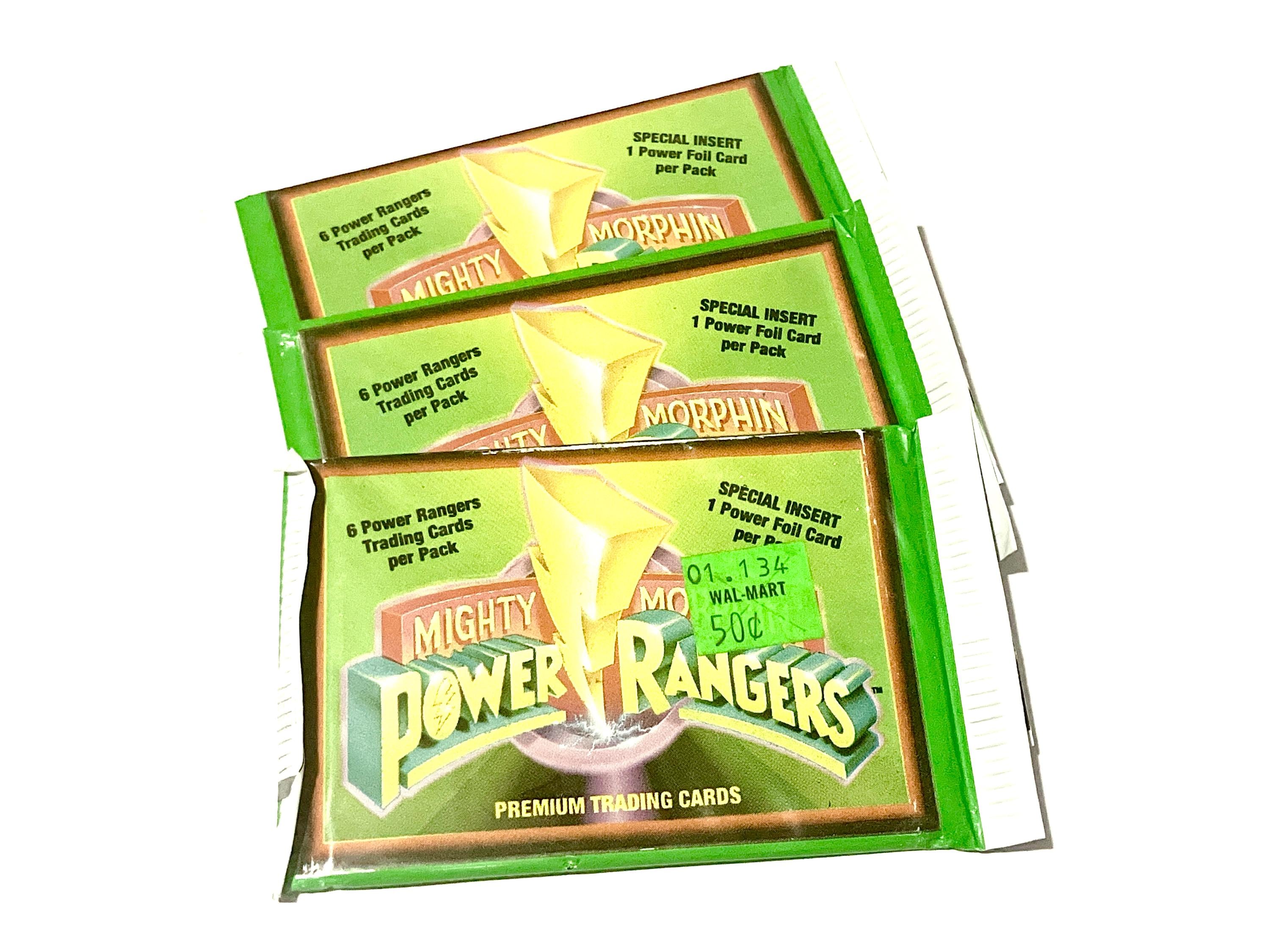 Original Vintage Mighty Morphin Power Ranger Cards TV Show Pack of ...