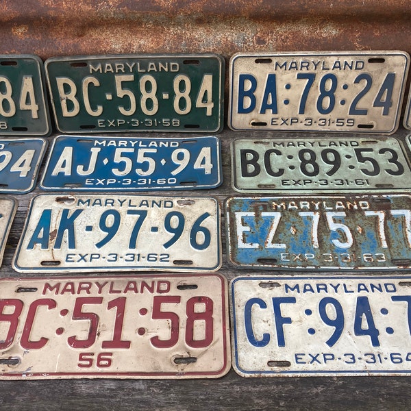 Maryland License Plate Svg - Etsy