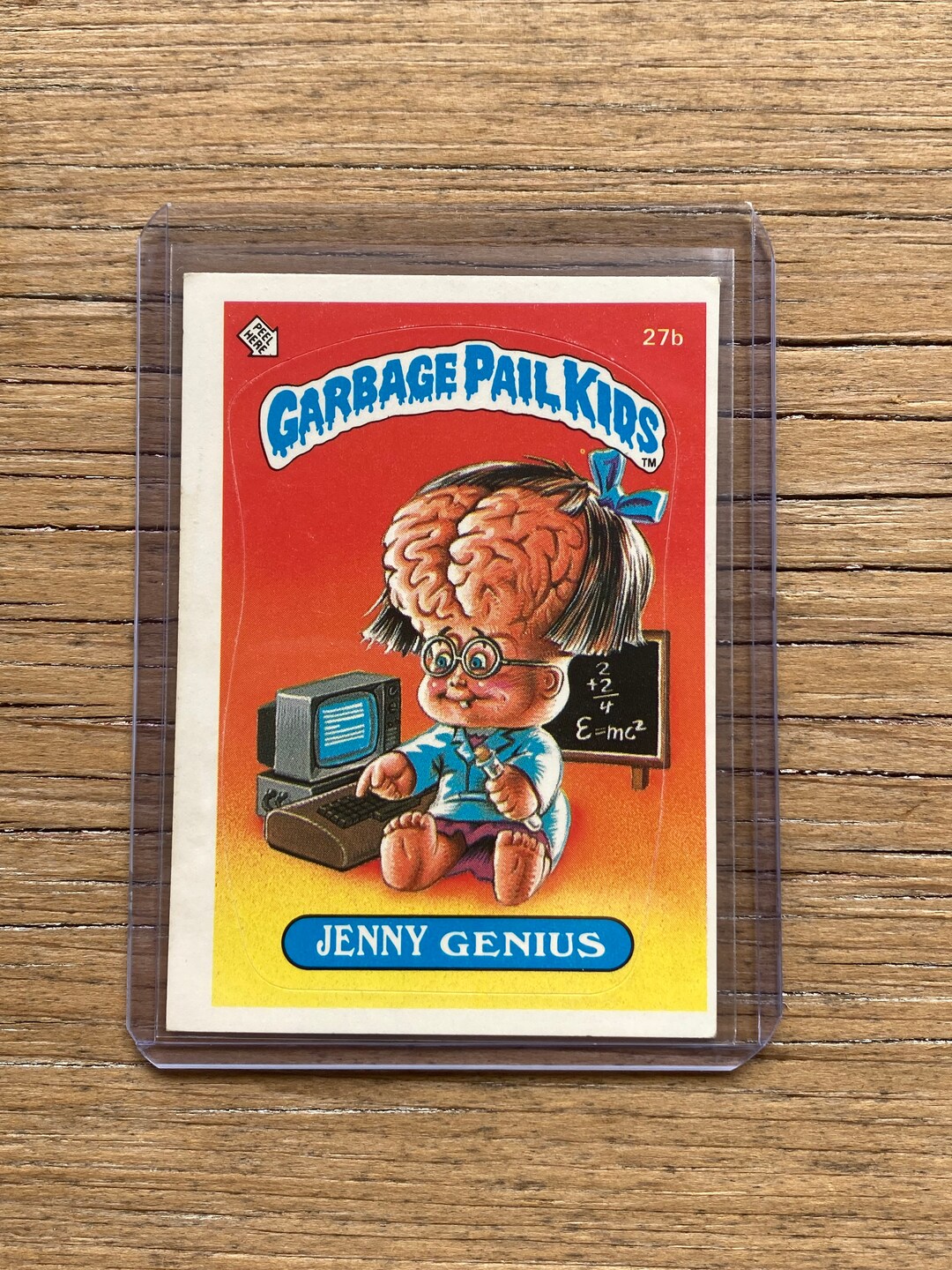 Vintage Garbage Pail Kids Card Jenny Genius 27b Original - Etsy