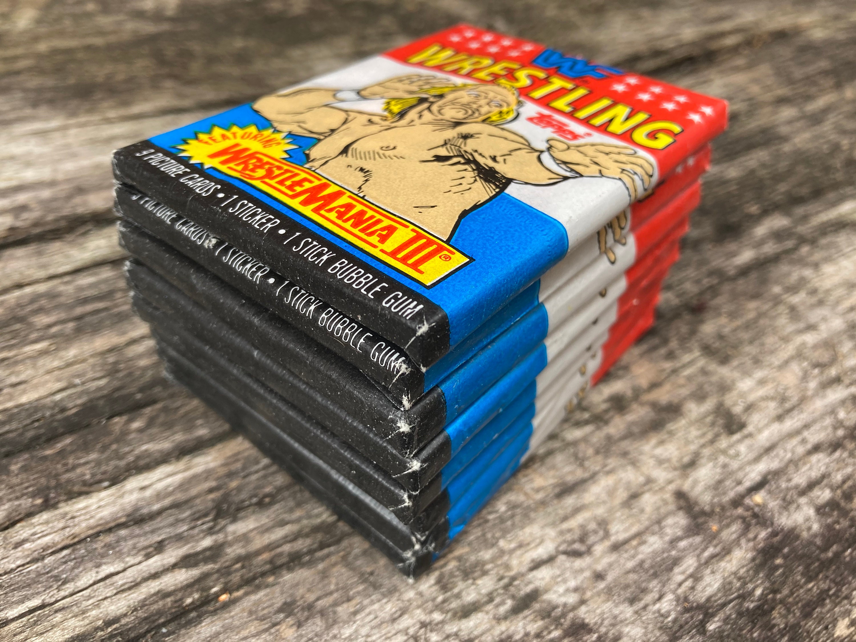 Vintage WWF Cards Wrestling 1 Pack of Cards Topps 1987 Unopened Pack of ...