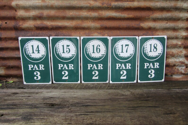 Vintage Metal Golf Course Hole Signs Miniature Golf Hole - Etsy