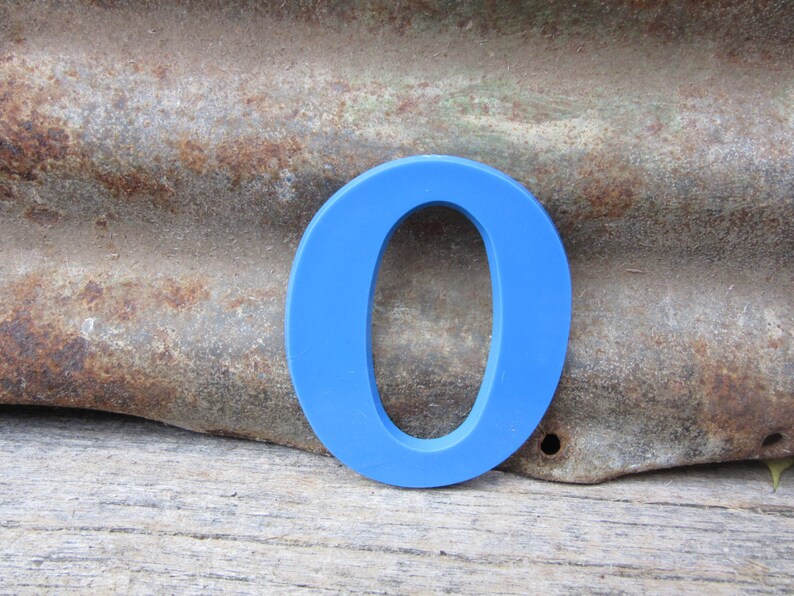 Vintage Letter Sign Lower Case 4 Inch Letter O Sign Blue Vtg - Etsy