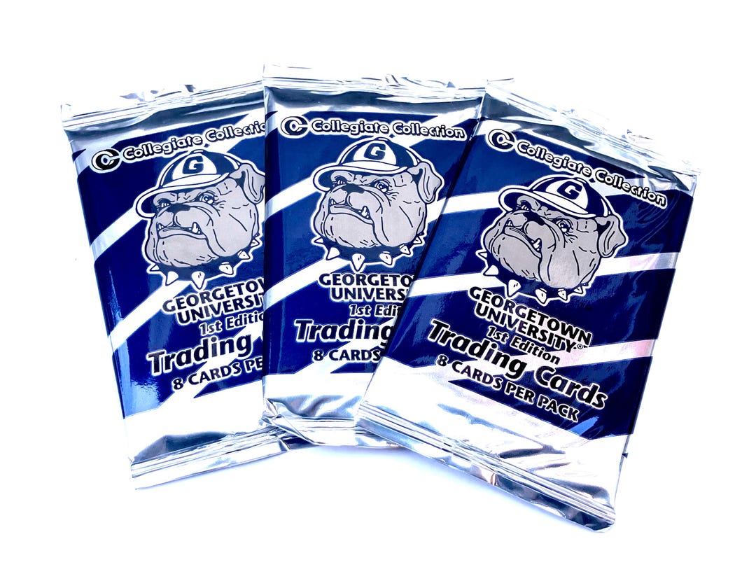 Vintage Georgetown Hoyas University College Cards Unopened Pack of ...
