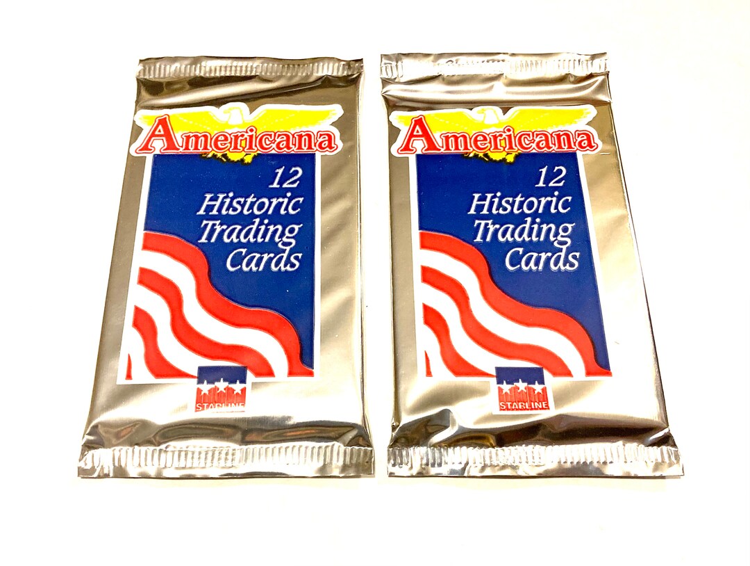 Two Packs of Vintage Americana Cards Historical Trading Picture Card ...