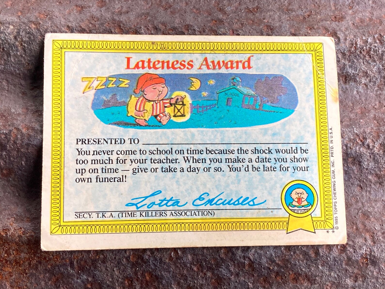 Rare Garbage Pail Kids Ray Decay 2b Original Series 1 Card Vintage GPK ...