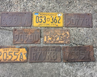 Antique Pa License Plates - Etsy