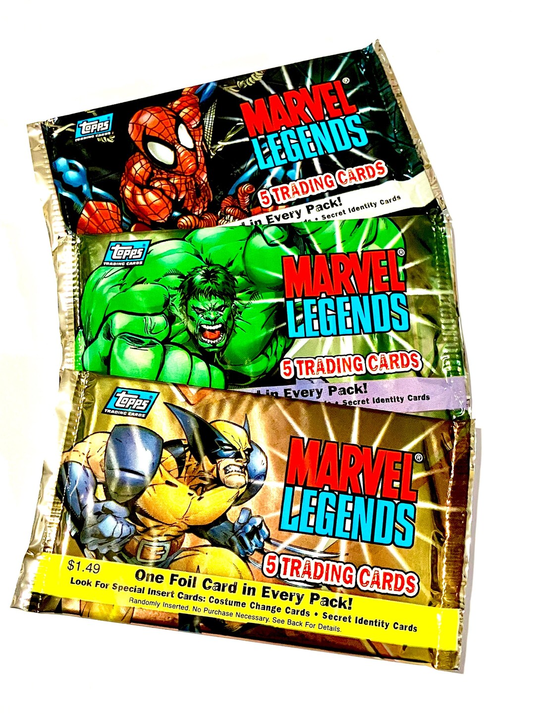Vintage Marvel Legends Trading Cards Pack Choice of Unopened Packs ...