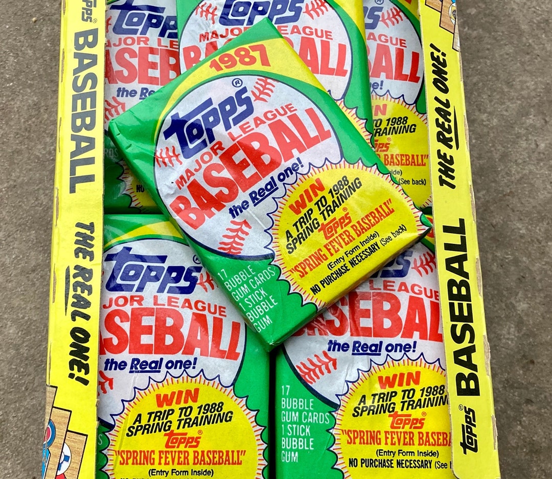 Vintage Baseball Cards Unopened Topps 1987 MLB Pack of Cards Topps 1987 ...
