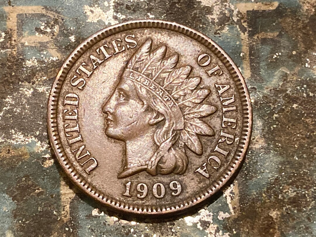 1909 Indian Head Penny Small Cent Beautiful Condition Full Liberty ...