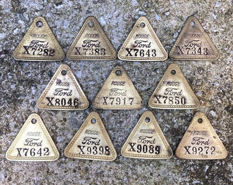 Vintage Brass Tag Ford Motor Company Rouge Plant Car Truck - Etsy