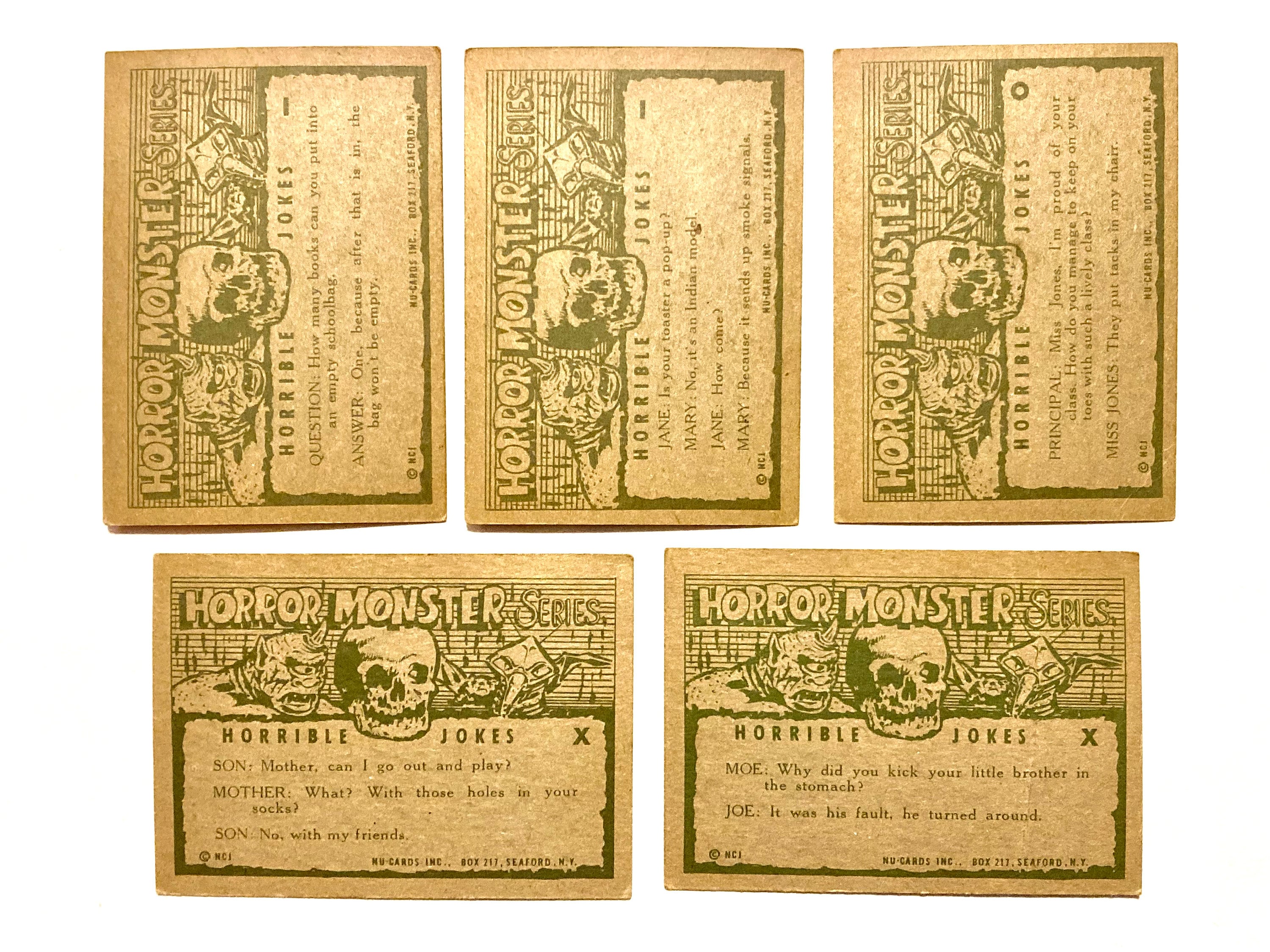 Choice of Horror Movie Cards Nu-cards Series 2 Orange Border 1961 ...