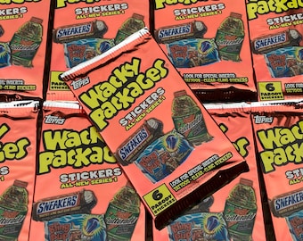 Wacky Packages Sticker Cards Topps All New Series 3 Cards Unopened Pack ...