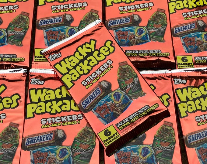 Wacky Packages Sticker Cards Topps All New Series 3 Cards Unopened Pack ...