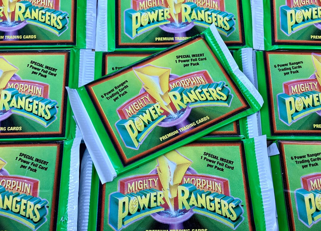 Original Vintage Mighty Morphin Power Ranger Cards TV Show Pack of ...