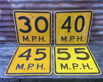 Speed Limit Sign - Etsy