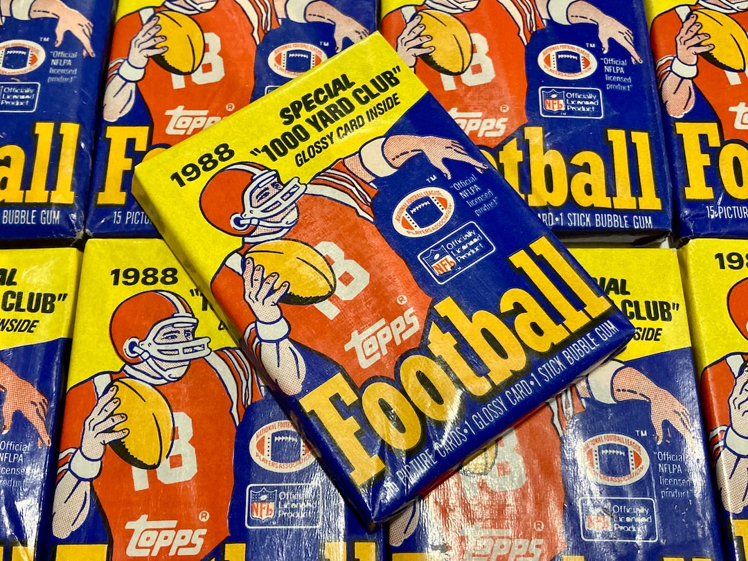 Original Vintage Football Cards Topps 1988 NFL Pack of Cards Unopened ...