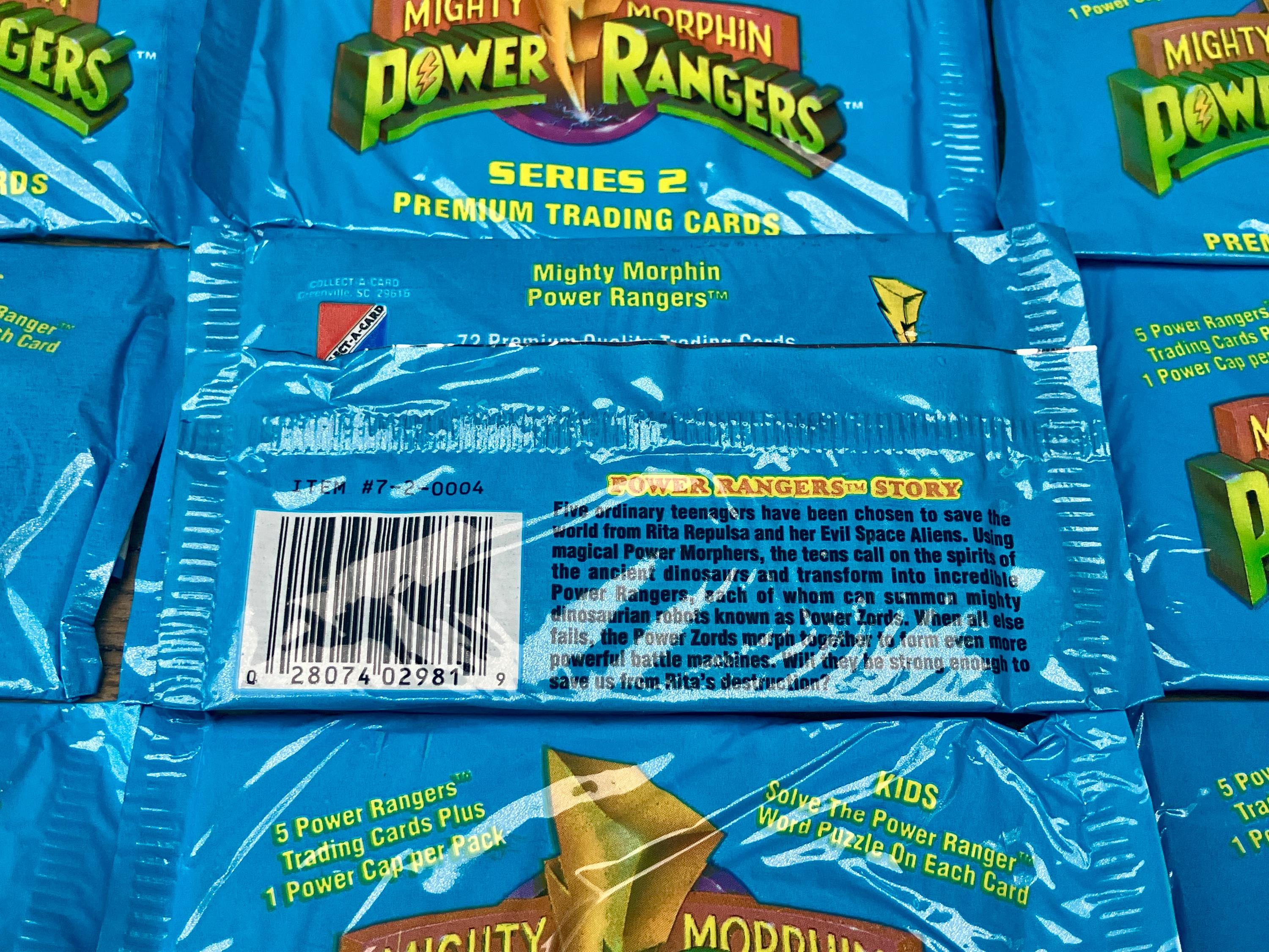 Original Vintage Mighty Morphin Power Ranger Cards Series 2 TV Show ...