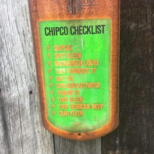 Vintage Chipco Thermometer Sign 39 Inch Original Golf Course Sign ...