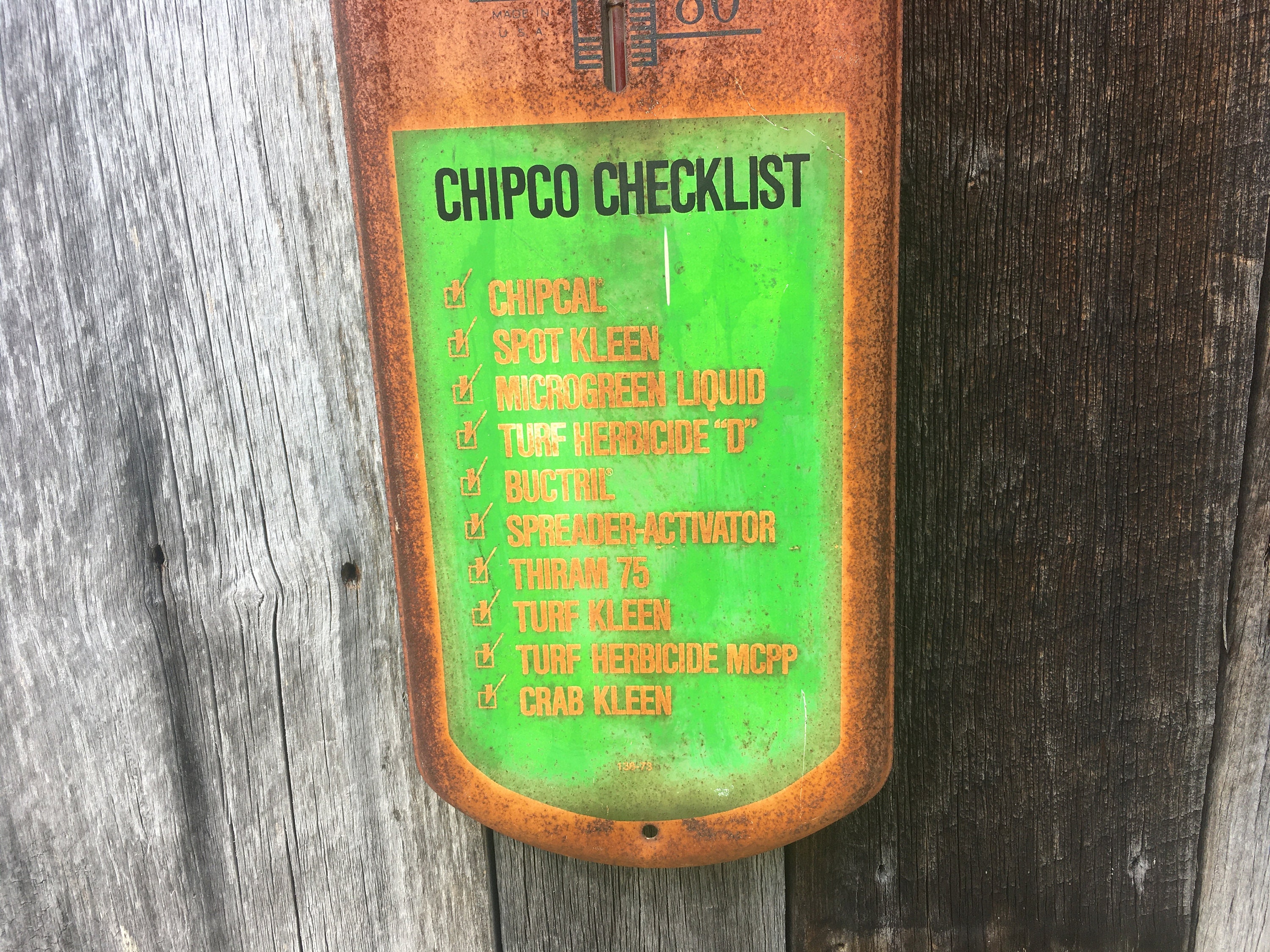 Vintage Chipco Thermometer Sign 39 Inch Original Golf Course | Etsy