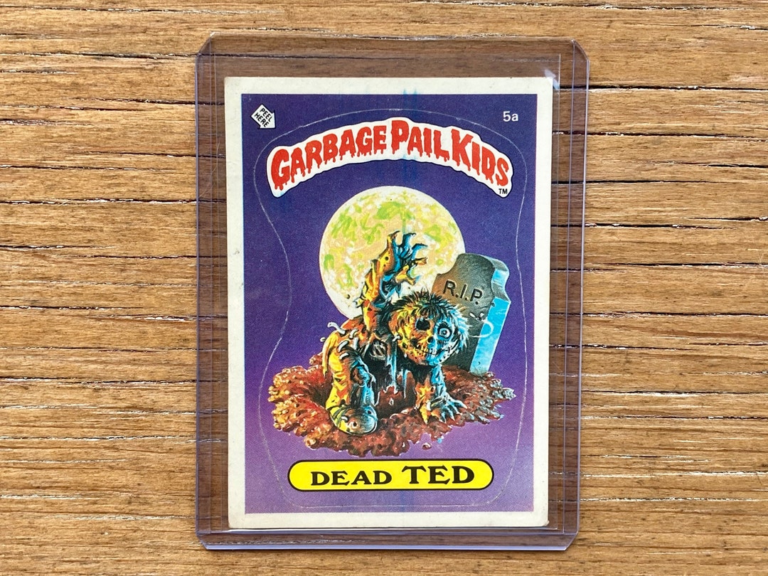 Vintage Garbage Pail Kids Card Dead Ted 5a Discounted Original Series 1 ...