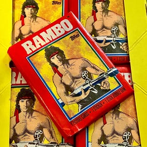 Authentic Rambo First Blood Part 2 Movie Cards Topps 1985 Pack of Cards ...