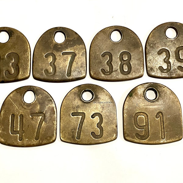Number Tags - Etsy