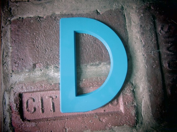 Vintage Letter Sign 6 Inch Letter D Sign BLUE Plastic Letter | Etsy