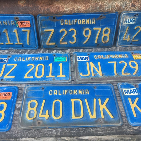 California License Plate - Etsy