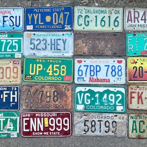 License Plate Choice Pennsylvania, Colorado, Michigan, Kansas, North ...