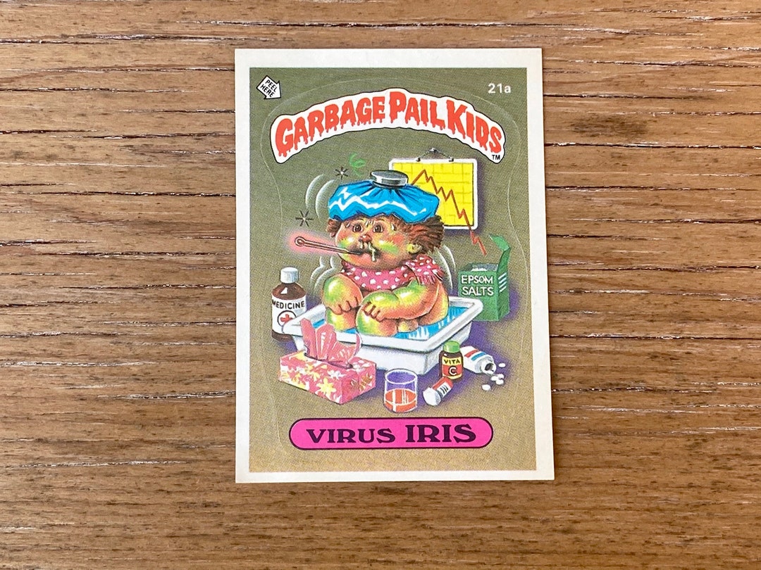 Vintage Garbage Pail Kids Card Virus Iris 21a Original Series 1 Card ...