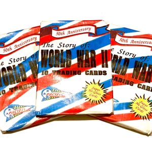 Vintage the Story of World War 2 Trading Cards 50th Anniversary Picture ...