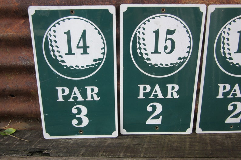 Vintage Metal Golf Course Hole Signs Miniature Golf Hole - Etsy
