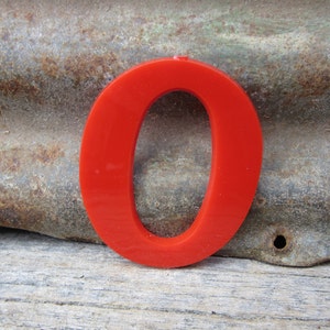 Vintage Letter Sign Lower Case 4 Inch Letter O Sign Red Vtg - Etsy