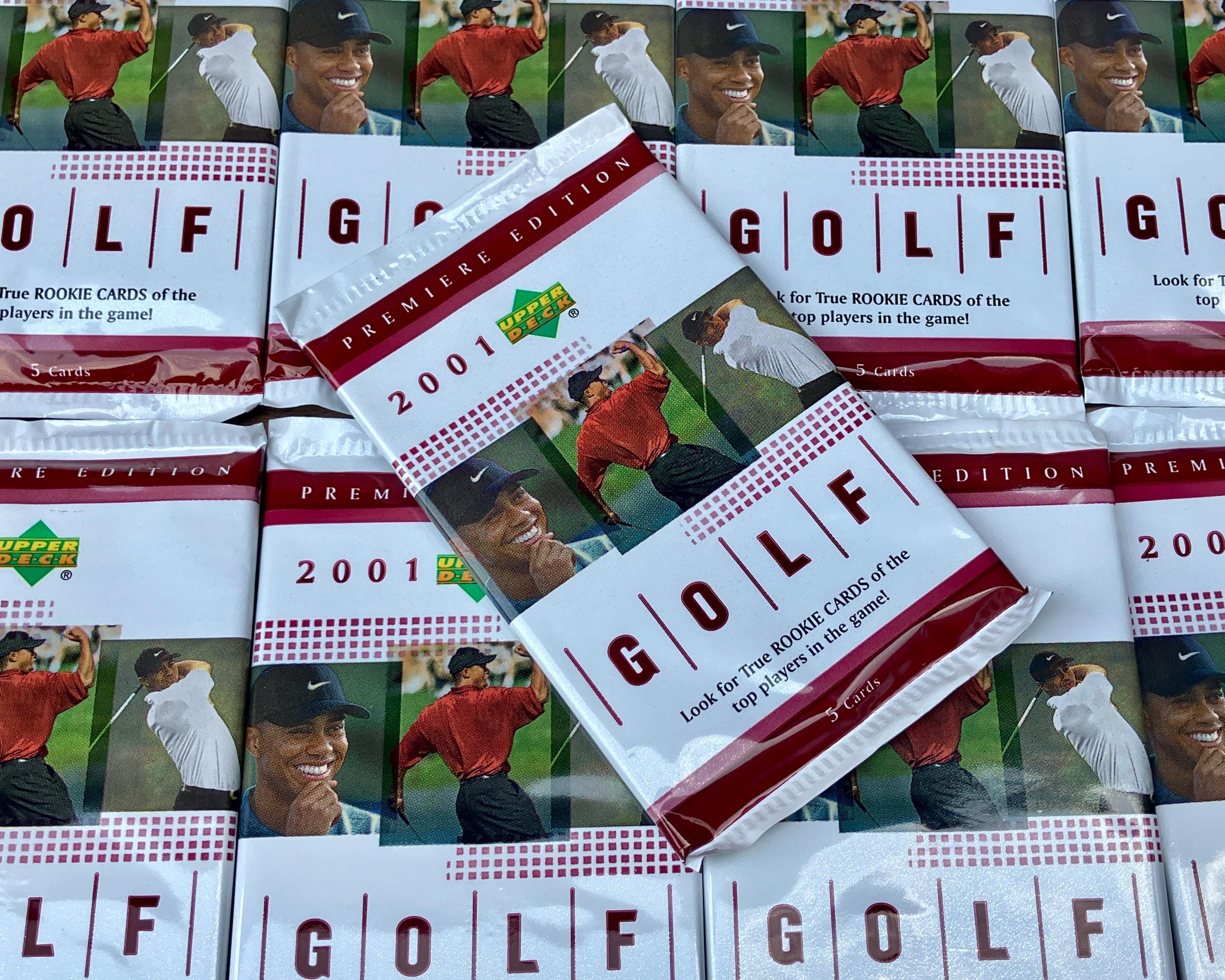 Unopened Packs of Vintage Golf Trading Cards 2001 Upper Deck Golfing ...