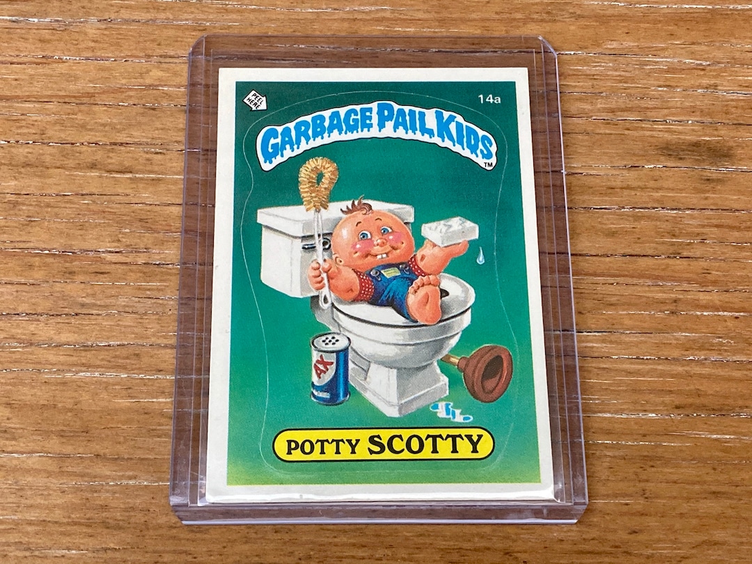 Vintage Garbage Pail Kids Card Potty Scotty 14a Original Series 1 Card ...
