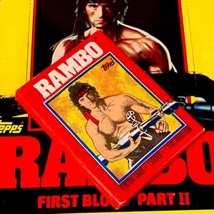 Authentic Rambo First Blood Part 2 Movie Cards Topps 1985 Pack of Cards ...