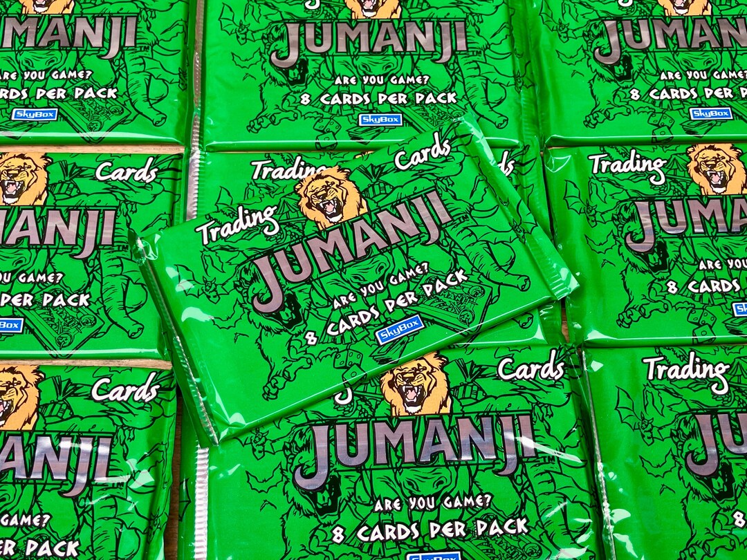 Authentic Jumanji Movie Trading Cards Unopened Packs of Cards From the ...