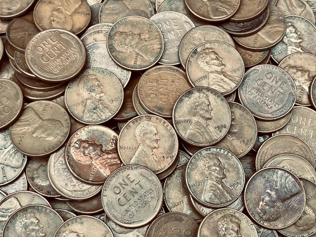 Authentic 1909-1958 Wheat Penny From a Collection Full Date Pennies ...