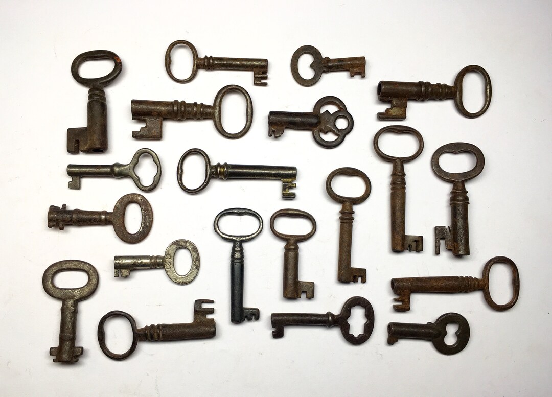 Real Antique Keys Lot of 20 Collection Vintage Metal Skeleton - Etsy