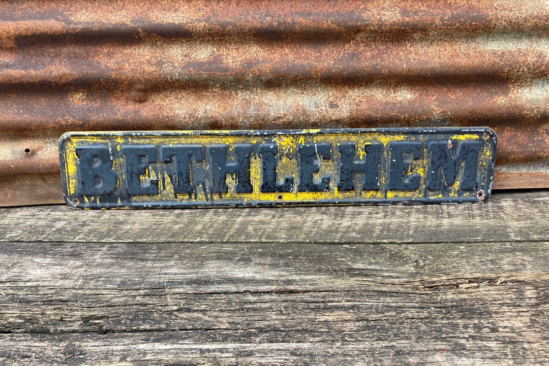 Original Antique Plaque Sign Bethlehem Oilwell Pump Jack Oil Rig Gas ...