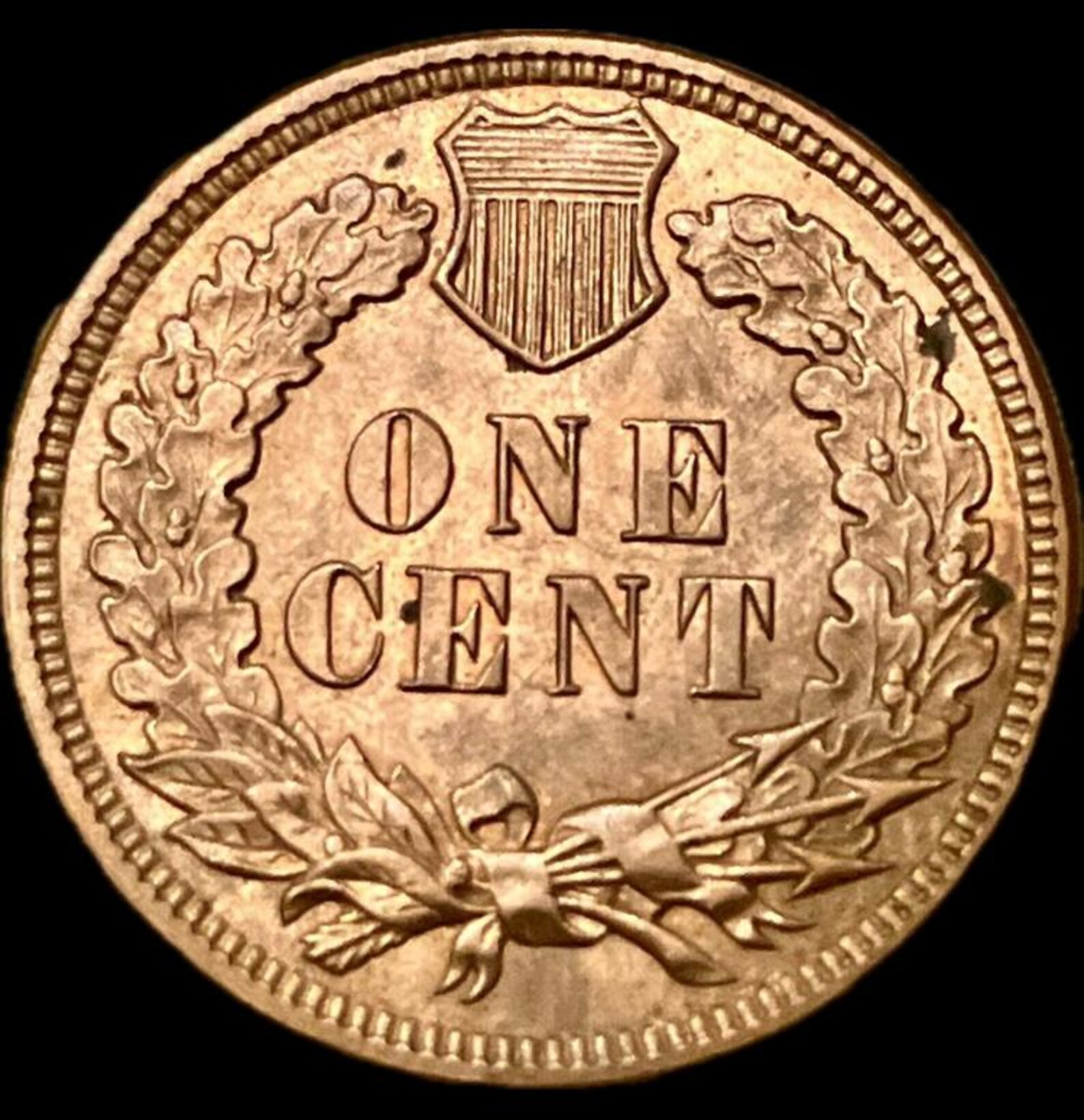 Authentic 1896 Indian Head Penny Gorgeous Small Cent Full Liberty AU ...