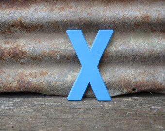 Vintage Letter Sign Lower Case 6 Inch Letter Y Sign Blue Vtg Plastic ...