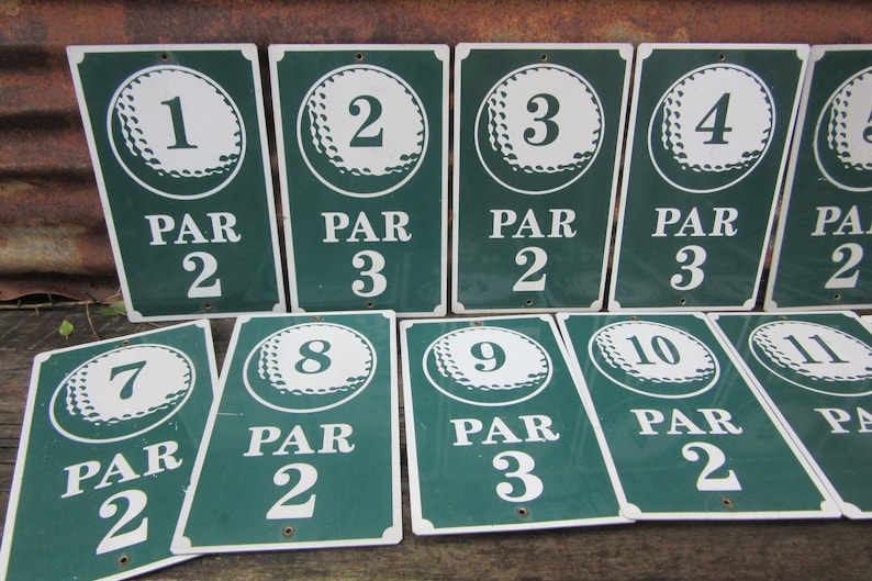 Vintage Metal Golf Course Hole Signs Miniature Golf Hole - Etsy
