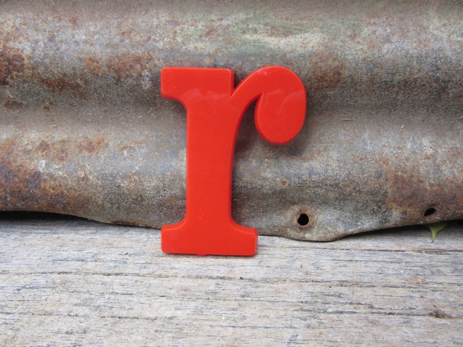Vintage Letter Sign Lower Case 4 Inch Letter r Sign Red vtg | Etsy
