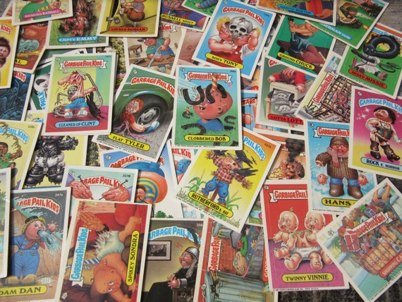Garbage Pail Kids Cards Lot of 25 or 50 Randomly Chosen - Etsy