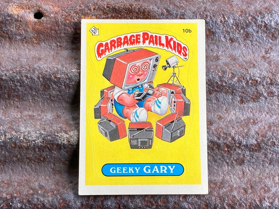 Rare Garbage Pail Kids Geeky Gary 10b Original Series 1 Card Vintage ...