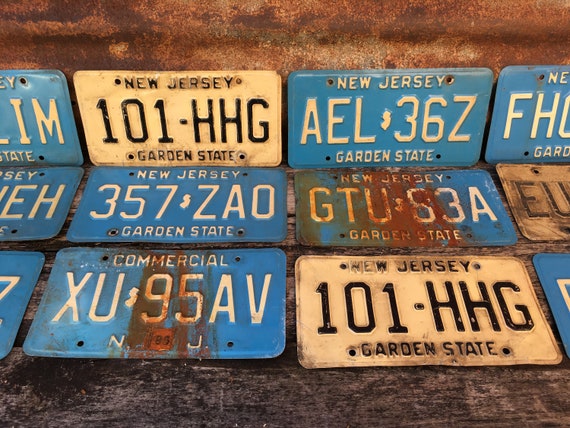 Choice of New Jersey License Plate Authentic Auto Tag Vintage | Etsy
