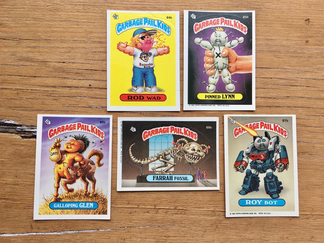 Garbage Pail Kids Card Choice Rod Wad, Pinned Lynn, Galloping Glen ...
