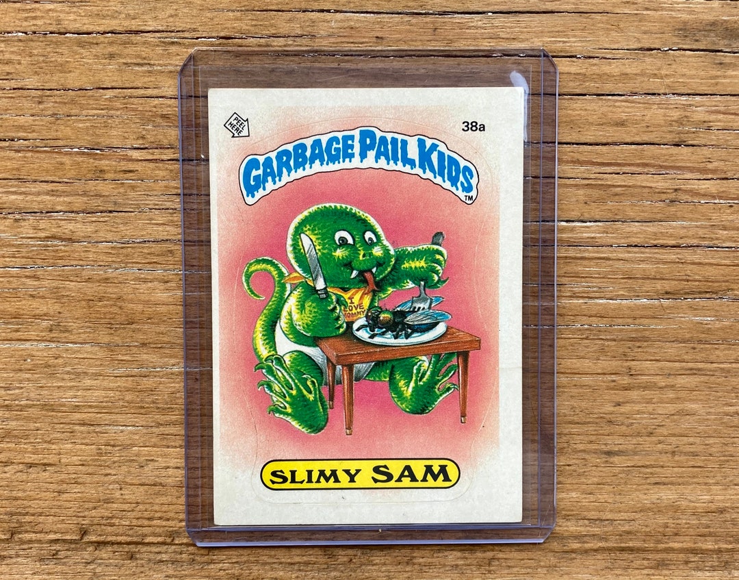 Vintage Garbage Pail Kids Card Slimy Sam 38a Original Series 1 Card ...