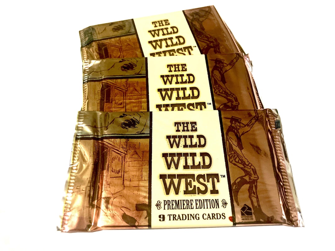 Wild Wild West Trading Cards Unopened Foil Packs Collectible Western TV ...